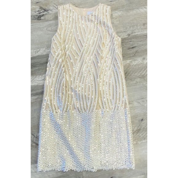 Badgley Mischka Dresses Badgley Mischka Gold Sequin Cocktail Dress